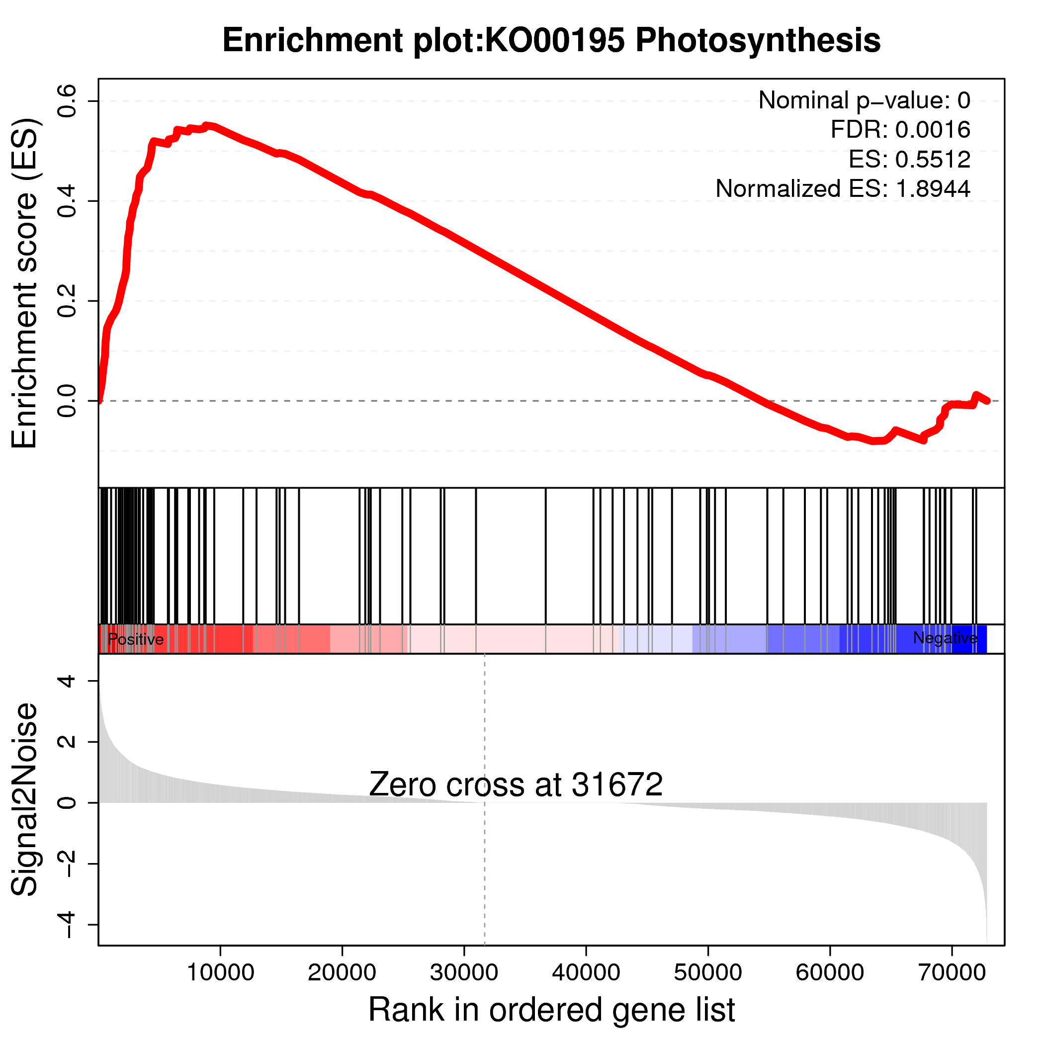 Details for gene set KO00195[GSEA]